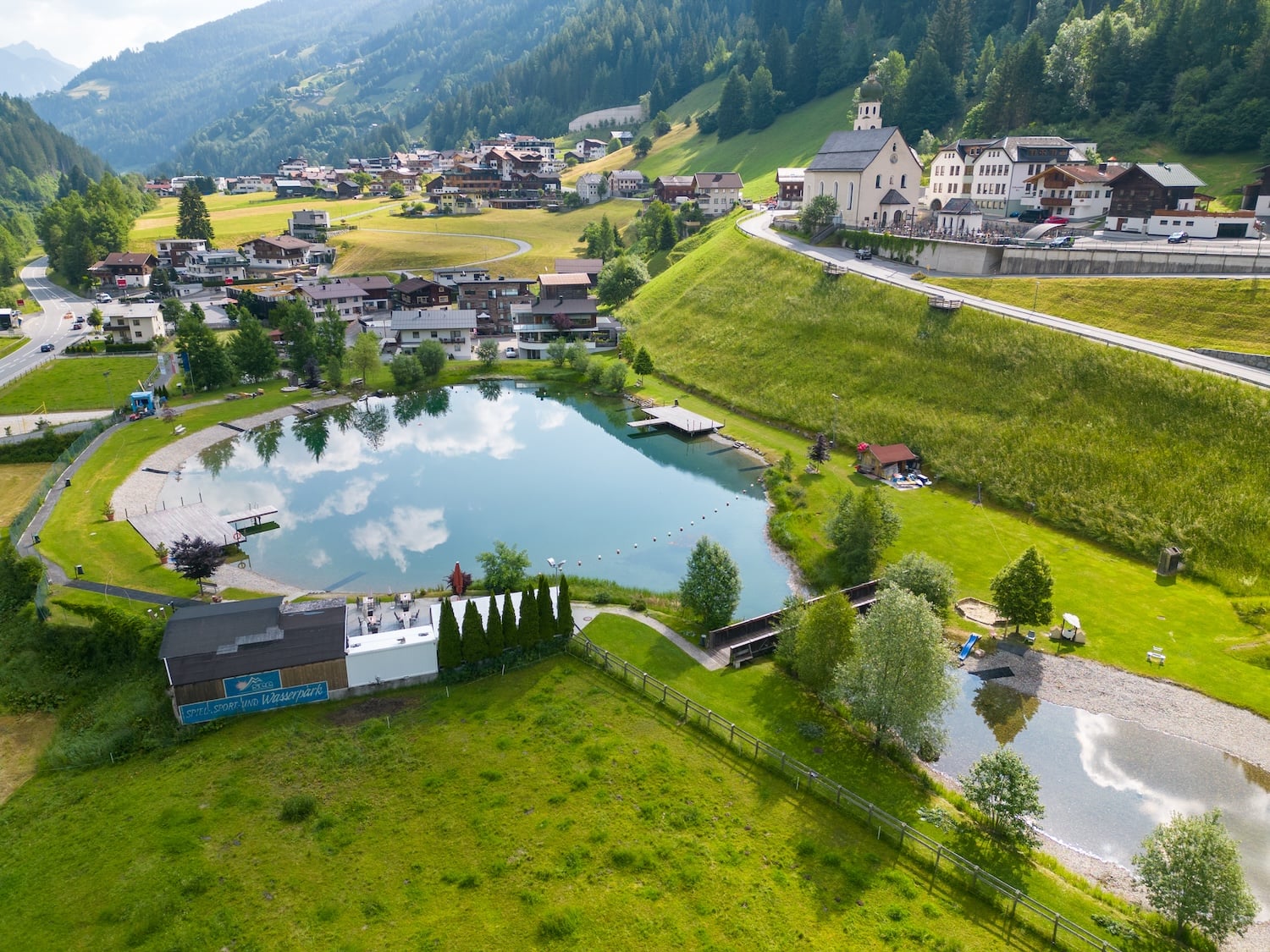 Badesee in See