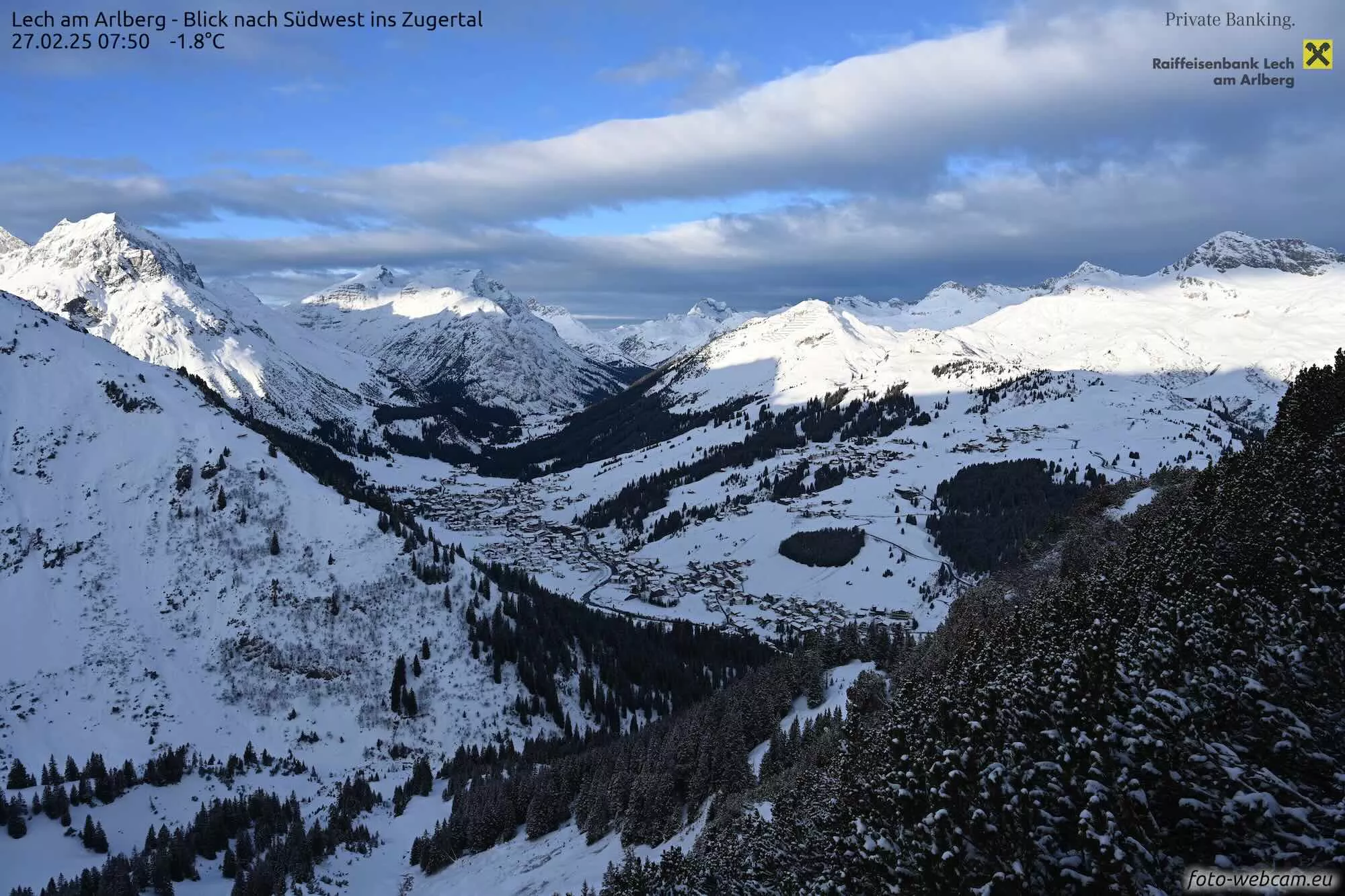 Webcams laten heerlijk laagje verse sneeuw zien