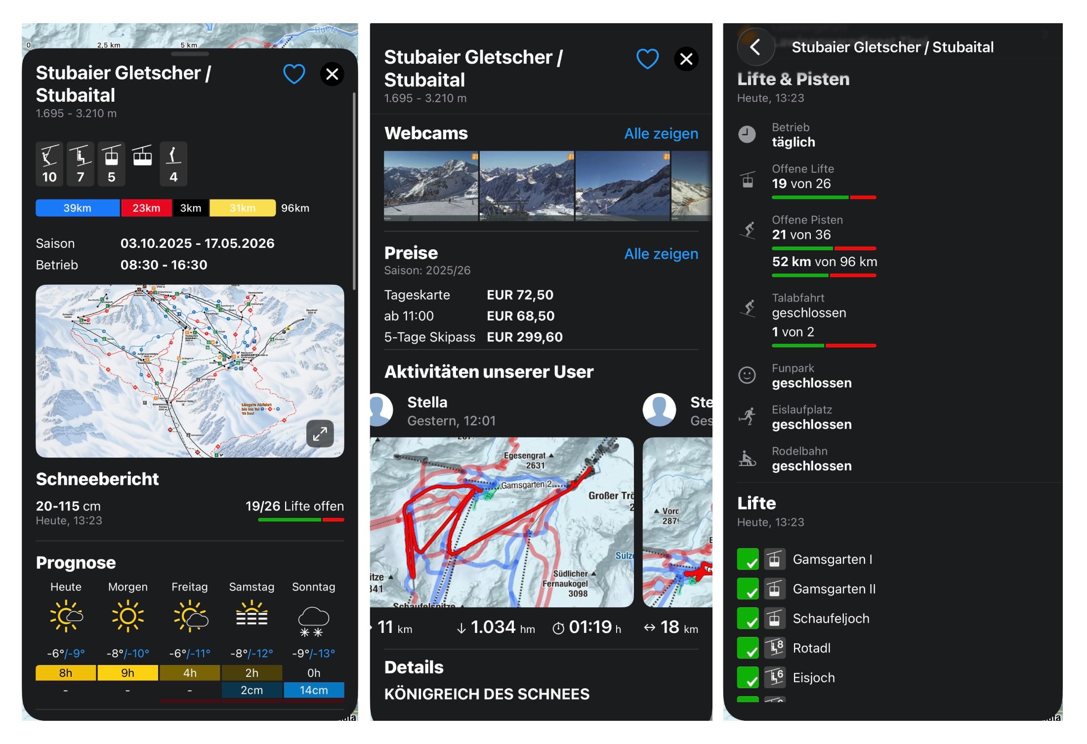 Tracking, Pistenplan, Liftstatus: mit diesen Ski-Apps...