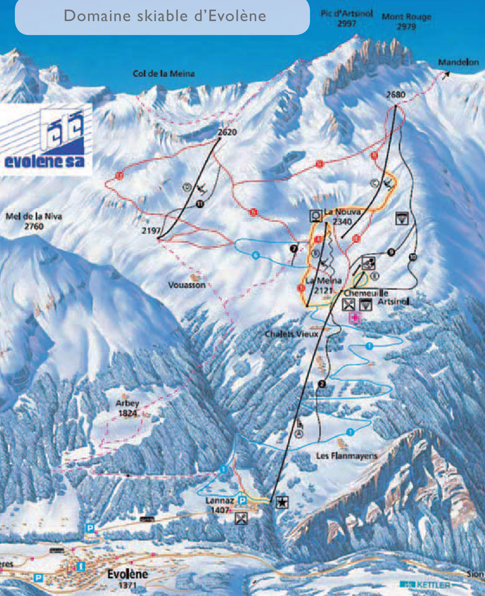 Skigebied Evolène (Zwitserland)