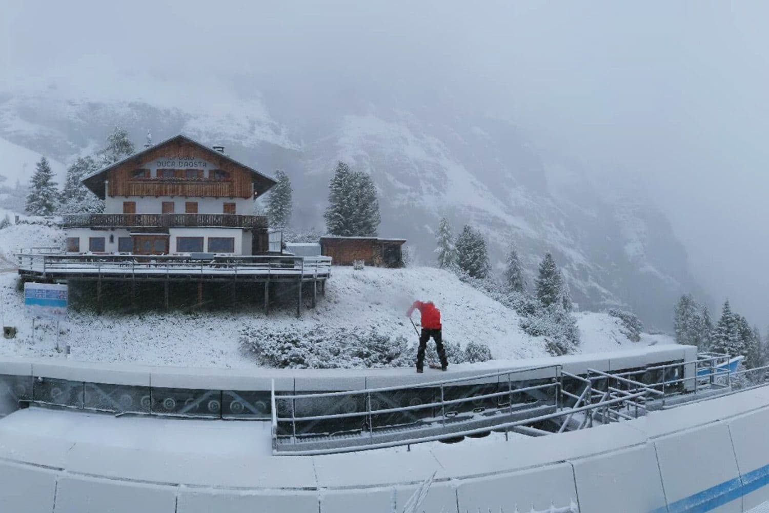 So sieht es nach dem ersten Schnee in den Alpen aus