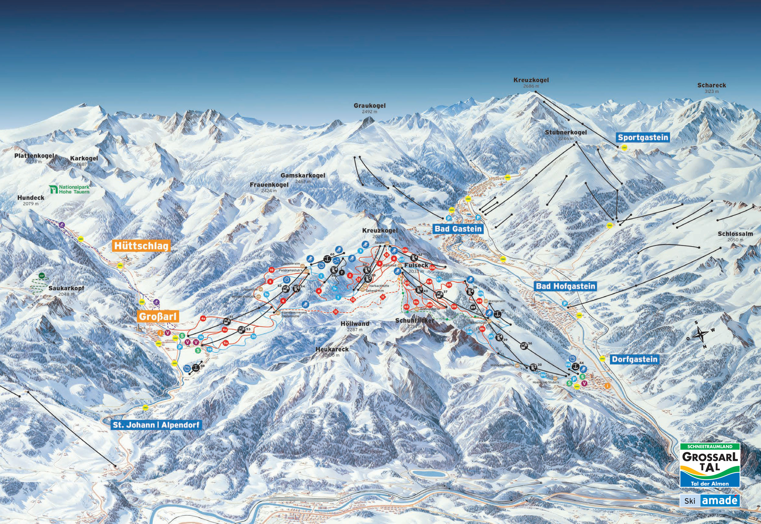 Pistekaart | Bad Gastein