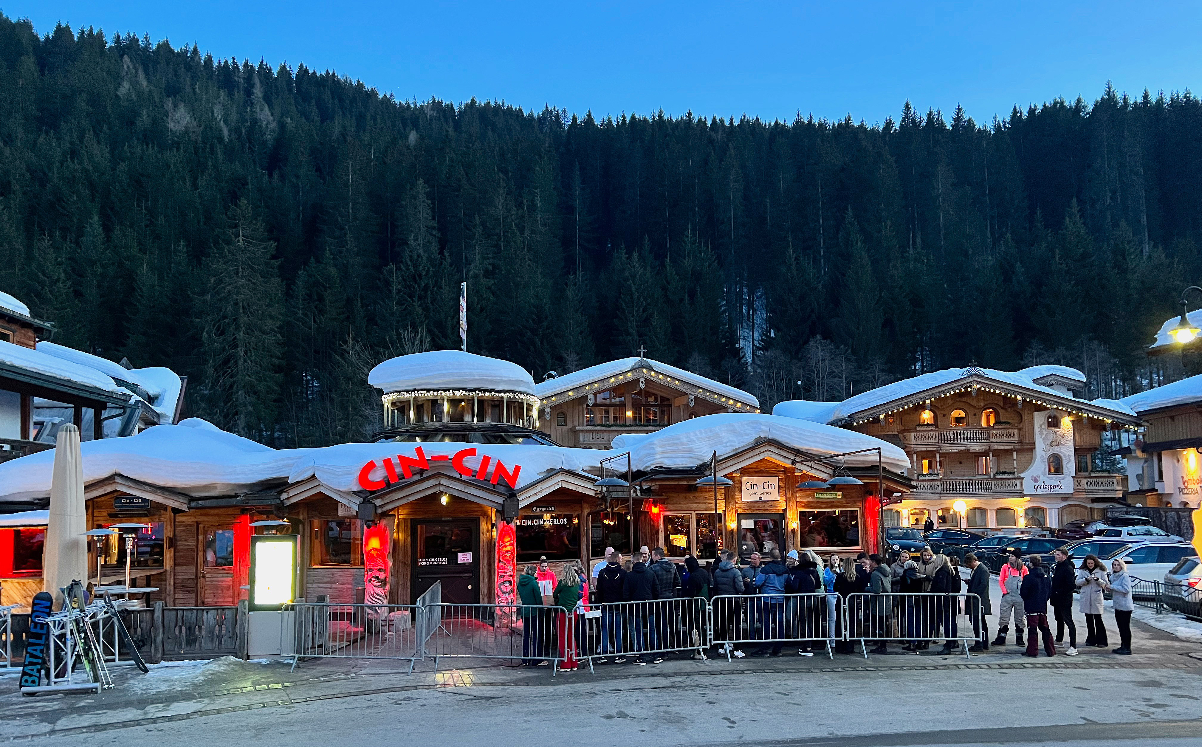 Après-ski op skivakantie