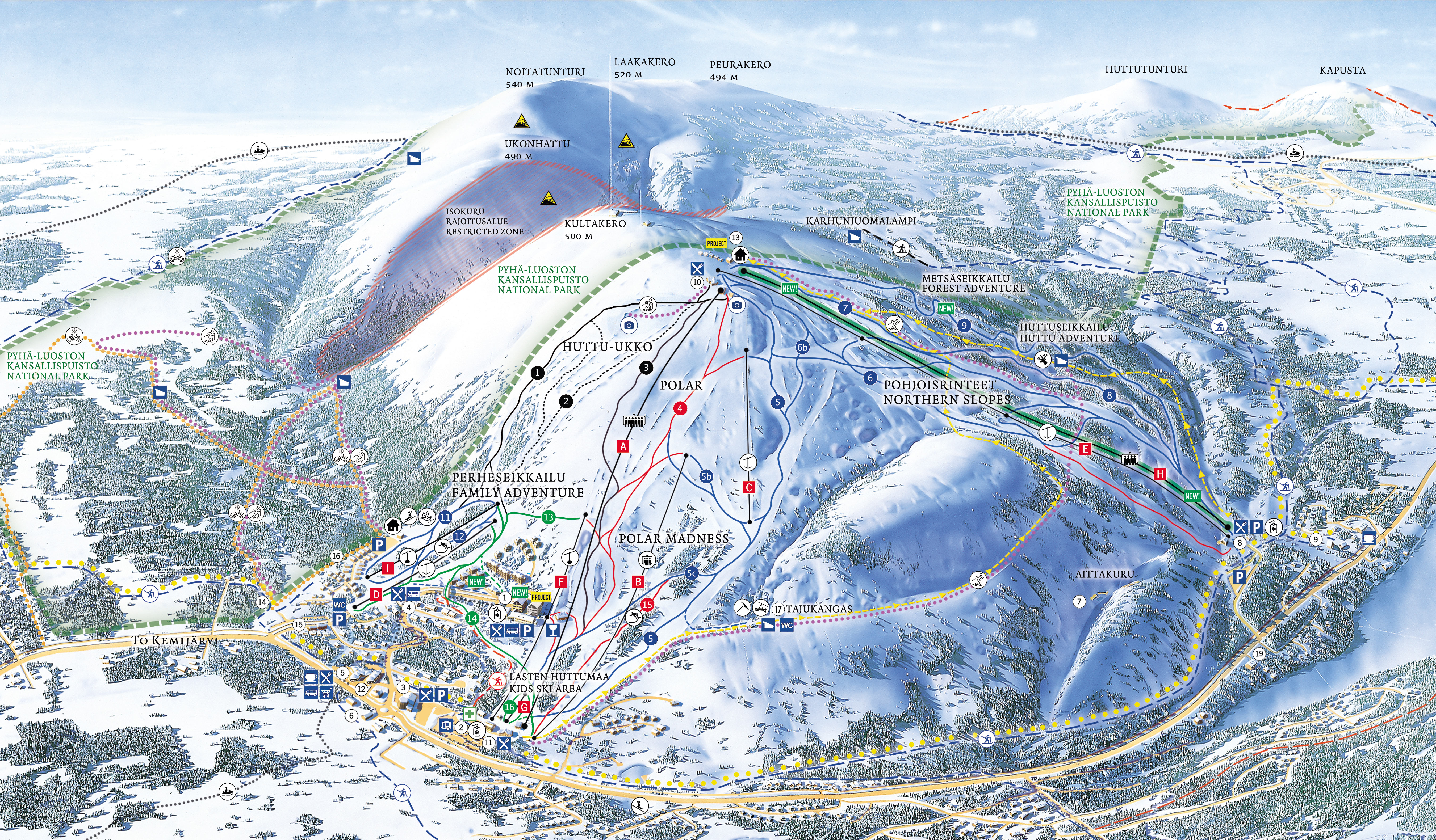 Pyhä | Skigebieden Finland