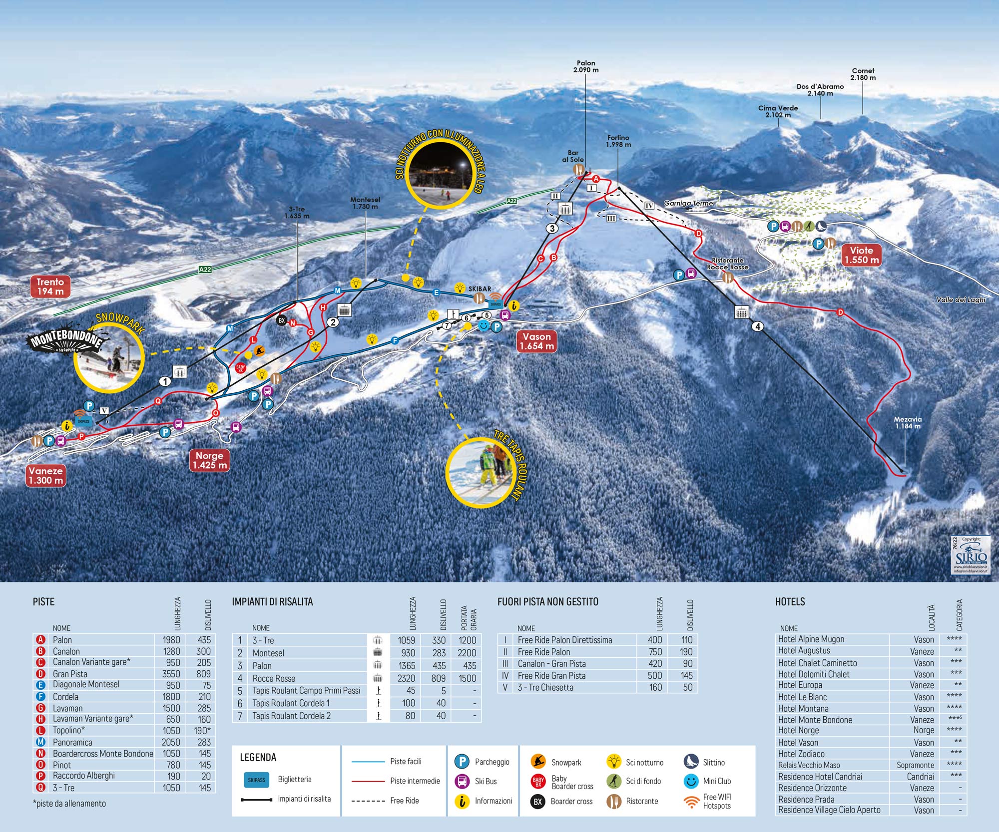 Vason piste map