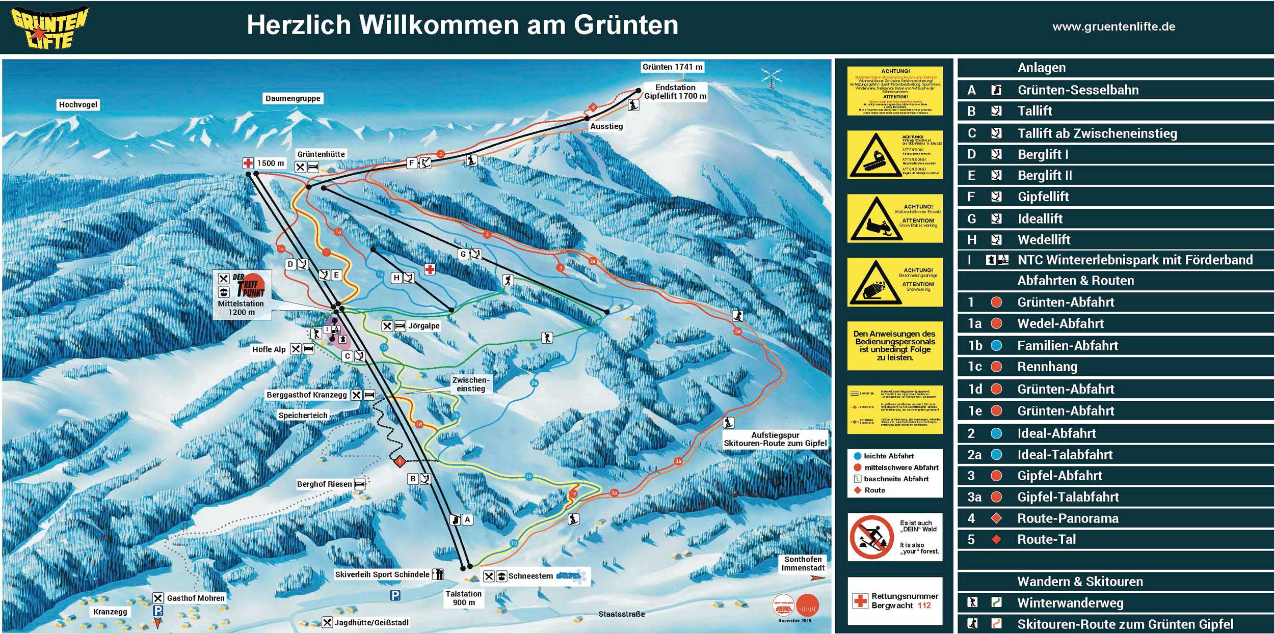 Pistenplan Sonthofen