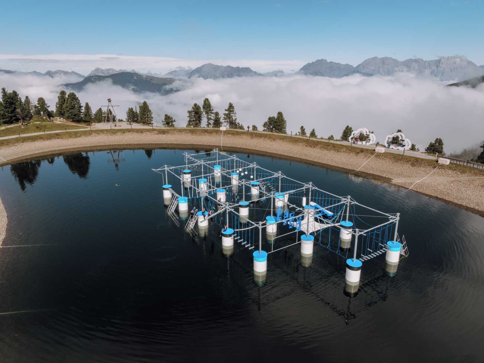 Nieuw in het Ötztal: eerste drijvende klimpark van Oos...