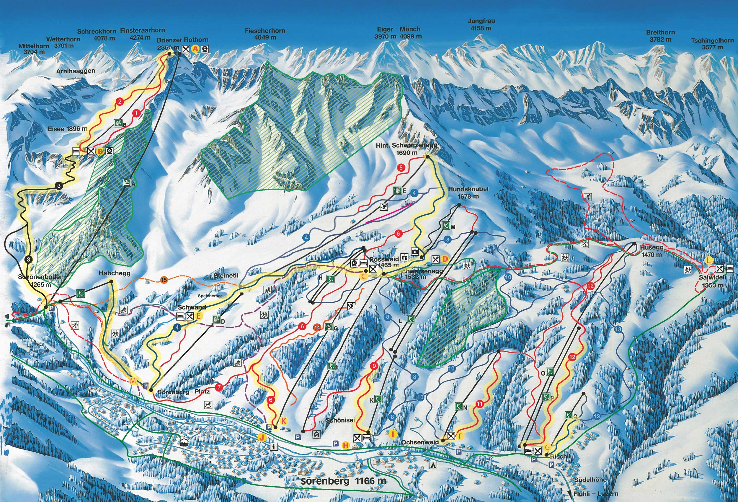 Brienzer Rothorn - Skigebiet in Brienzer Rothorn