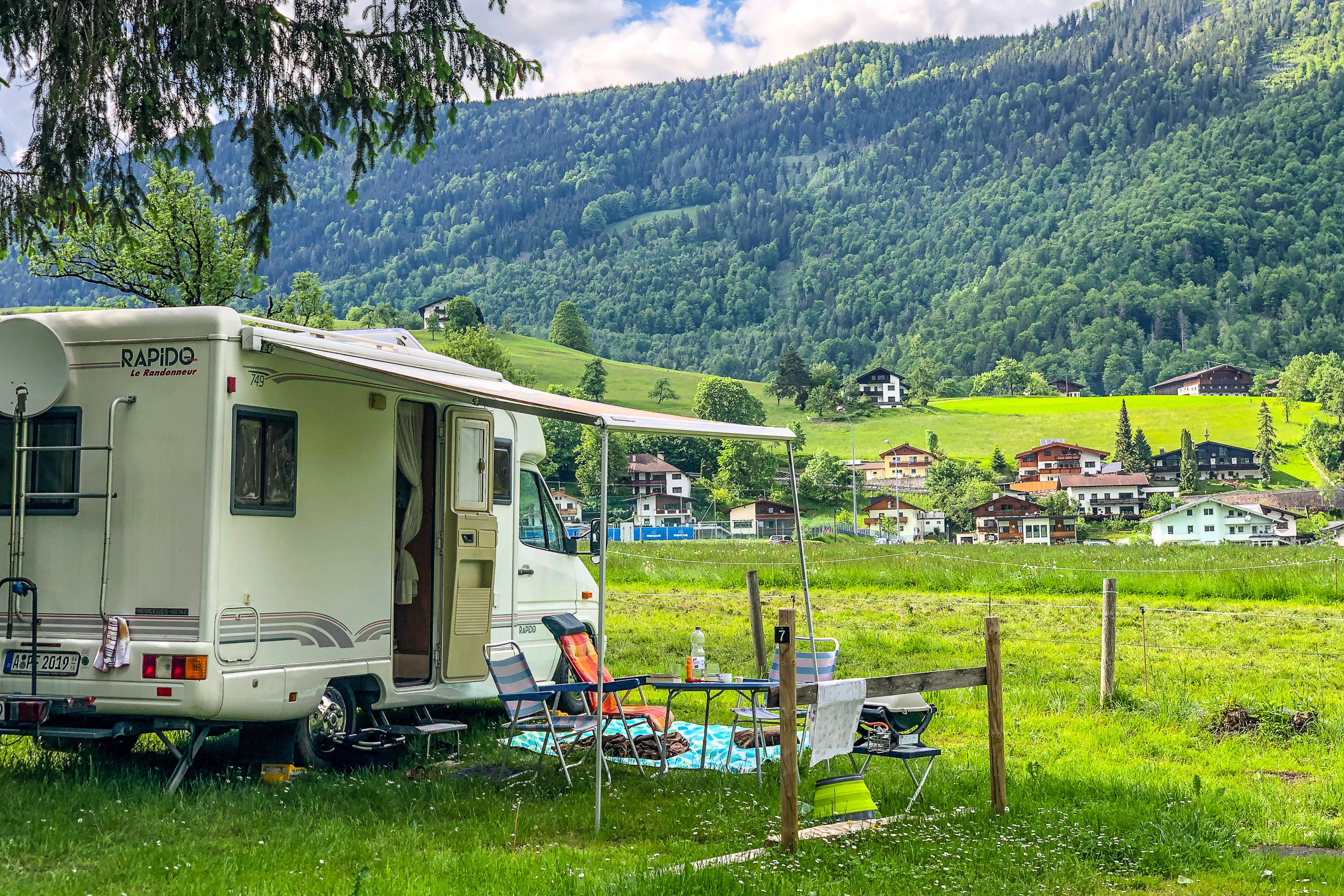 Camping natürlich Hell
